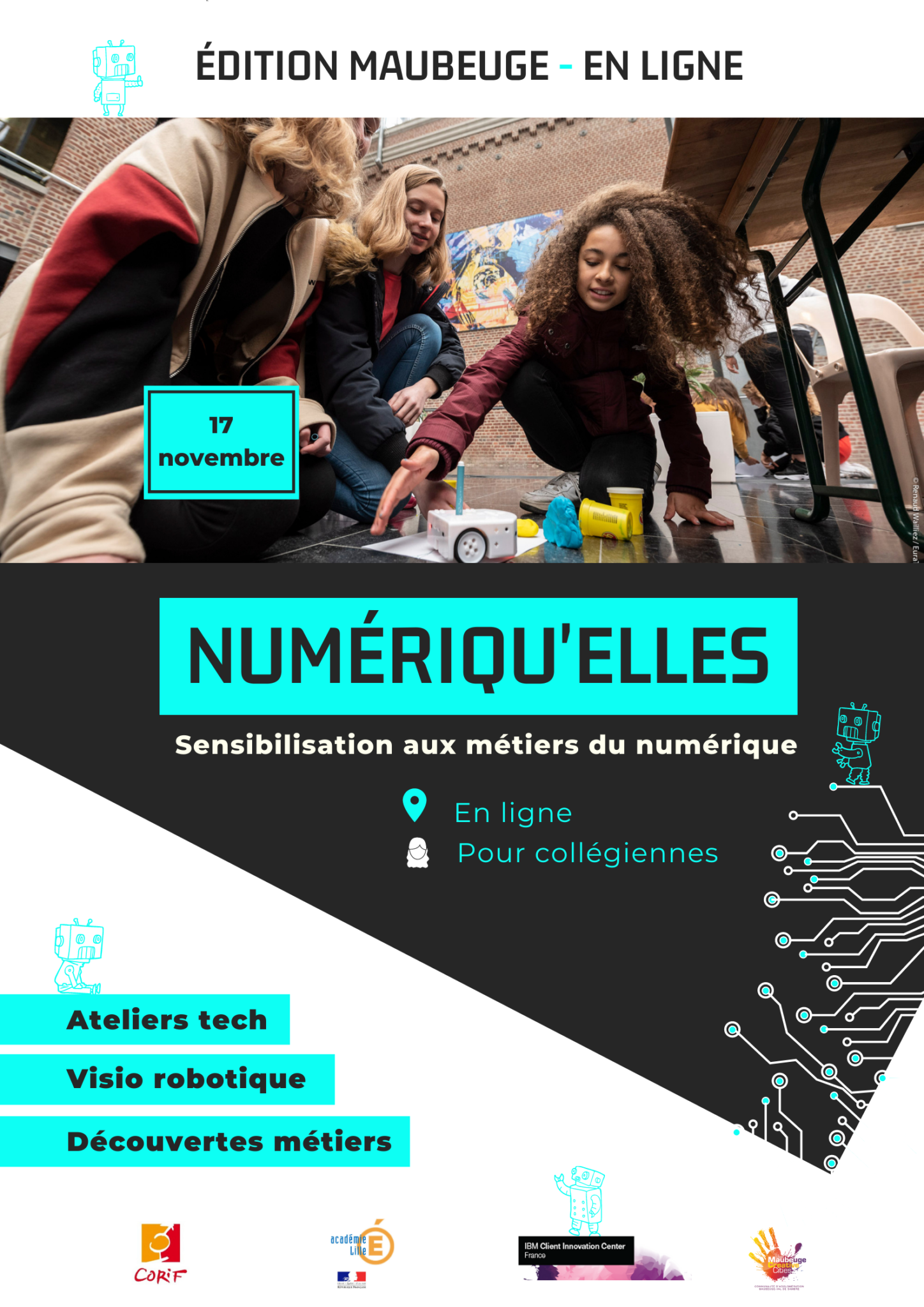 NUMÉRIQU'ELLES Sensibilisation aux métiers du numérique | Corif